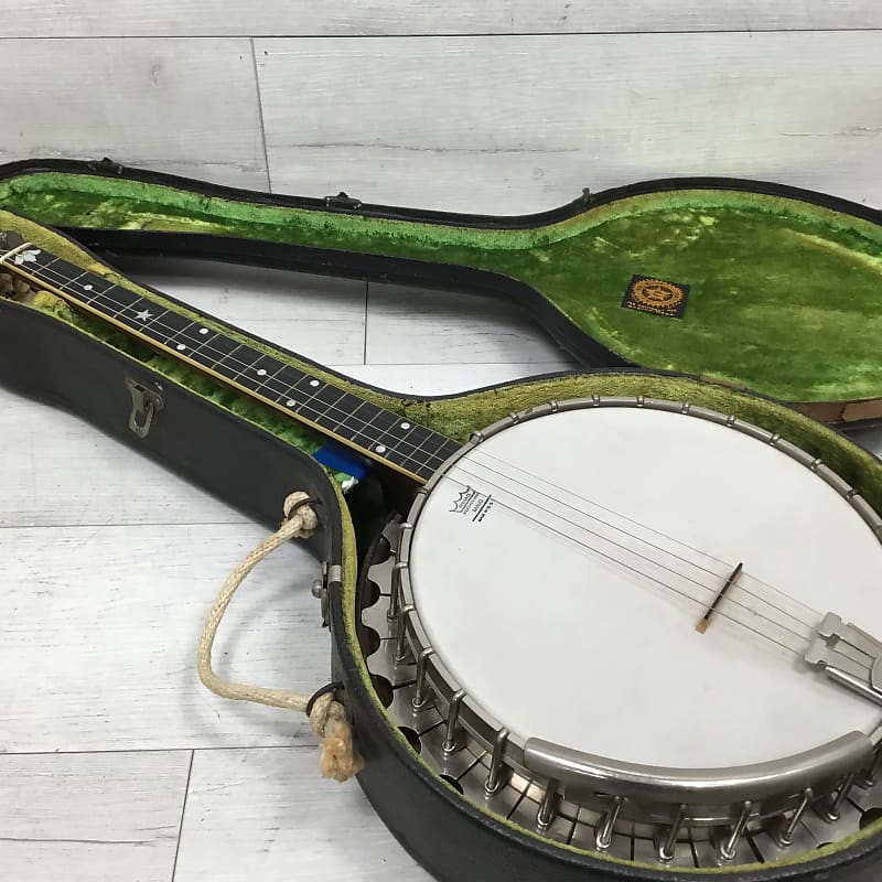 Vega Vegaphone Tenor Banjo 19 Fret Vintage Folk Instrument w/ | Reverb