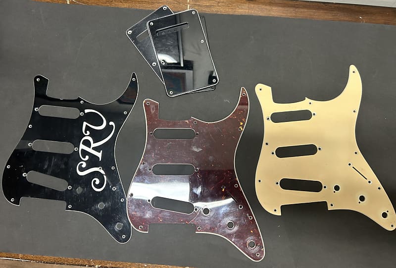 Fender Stratocaster Pickguards 2020s - Tortoise, Black and | Reverb
