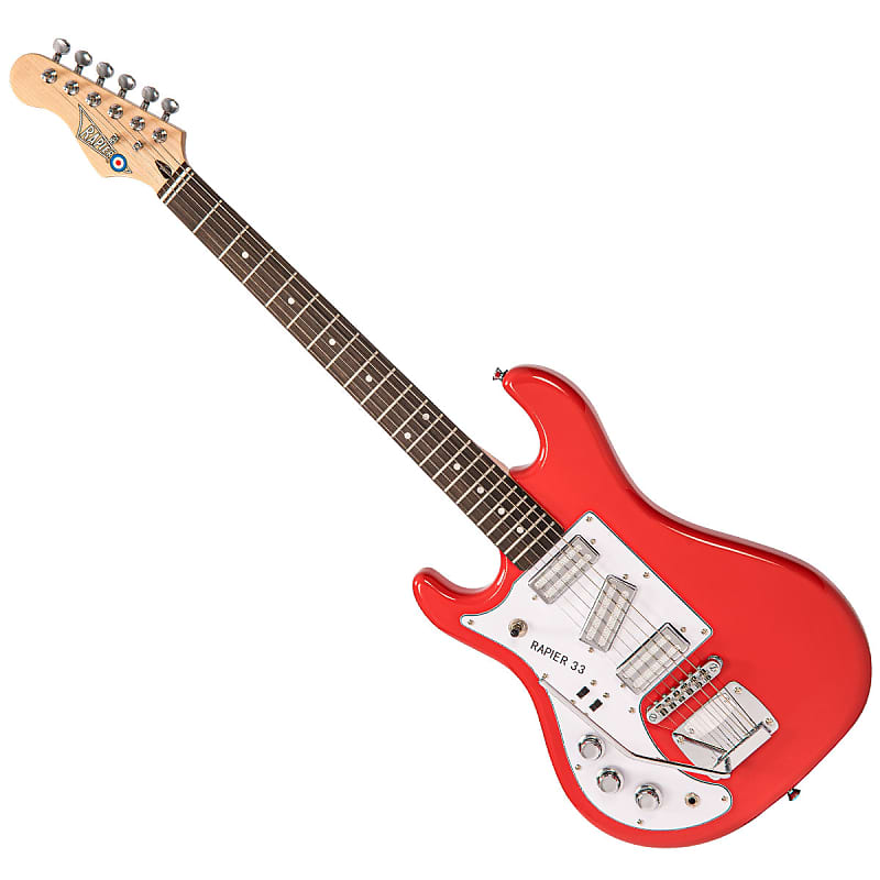 Rapier 33 Electric Guitar ~ Left Hand Fiesta Red | Reverb UK