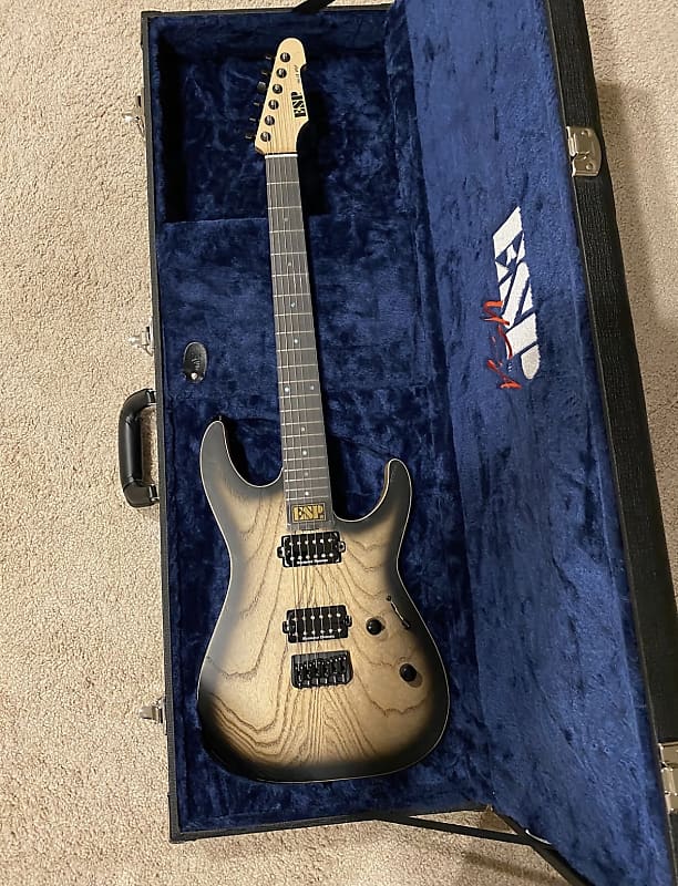 ESP USA M-II HT Open Grain ASH M-II HT 2019 Black Burst | Reverb