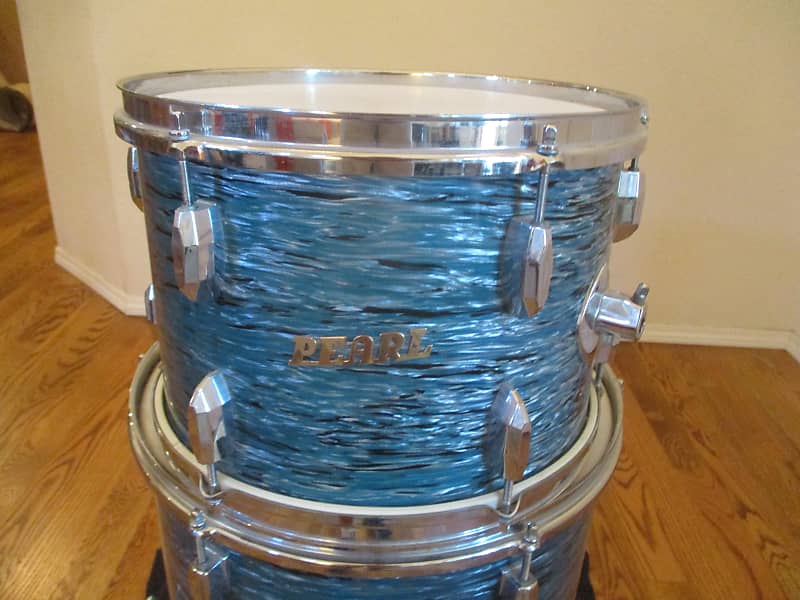 Pearl Vintage 9 X 13 Rack Tom, Blue Strata, Made In Japan | Reverb