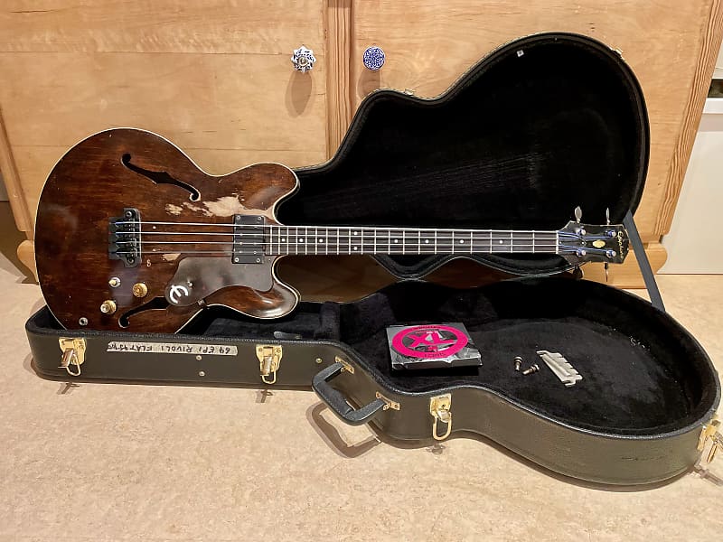 Epiphone Rivoli Bass 1964 USA Case CITES | Reverb