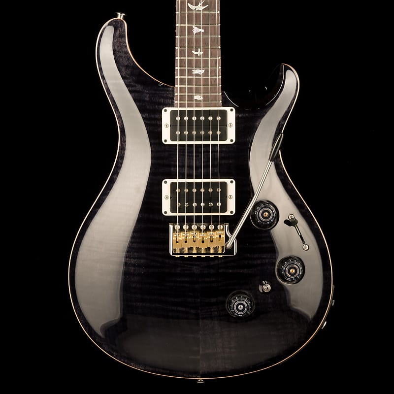 PRS Core Custom 24 Piezo Pattern Thin Gray Black with Case | Reverb