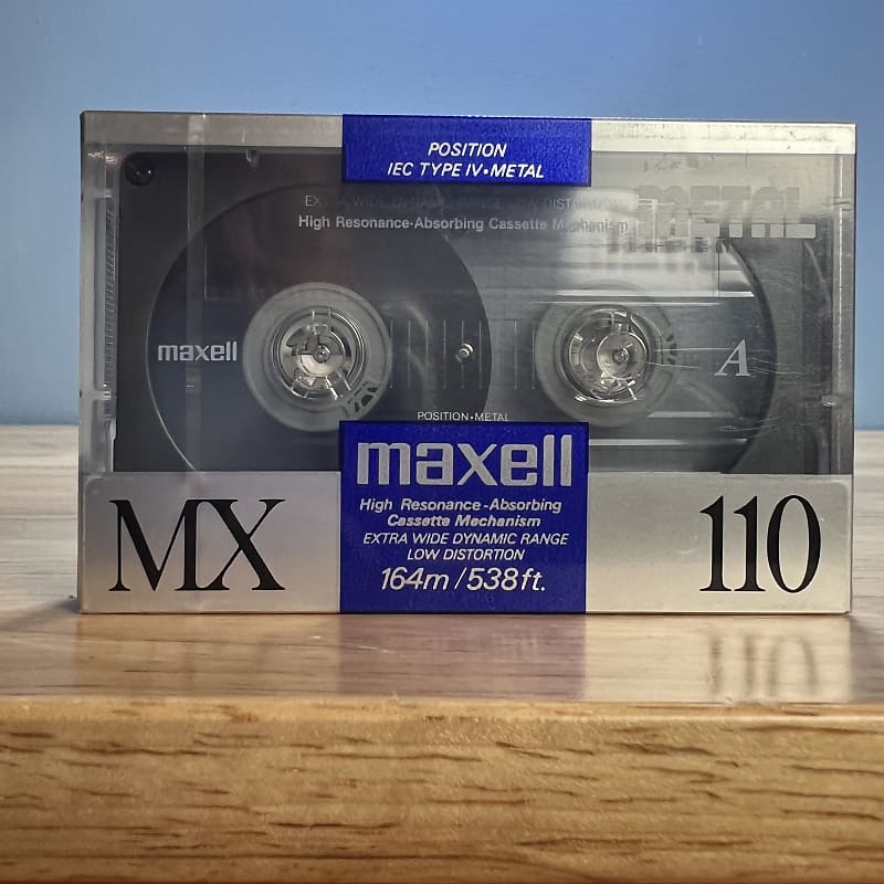 Maxell Mx-110 Two tapes Sealed 2 NOS Cassette IEC Metal type | Reverb