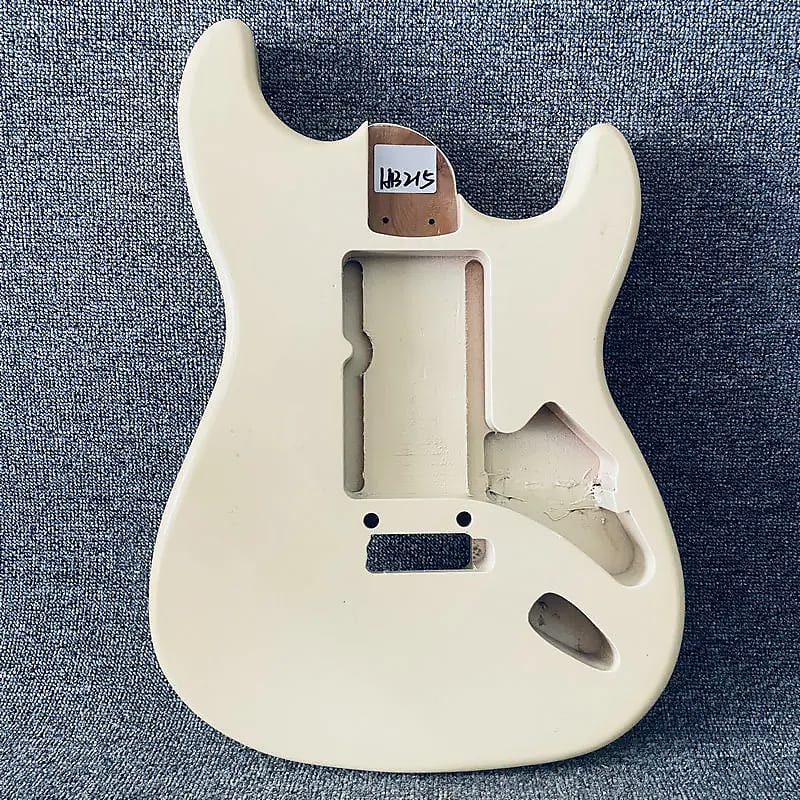 Cream Basswood Stratocaster Strat Style Guitar Body | Reverb