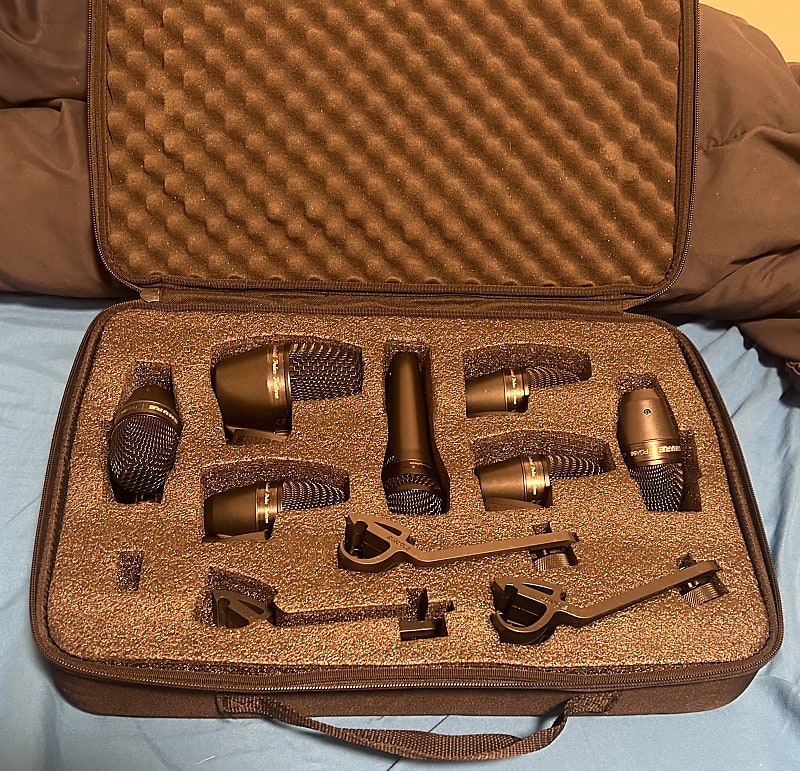 Shure PGA Drum Mic 7 piece kit 2022 - Black | Reverb