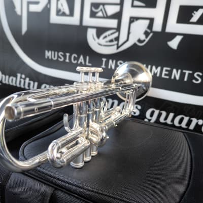 S.E. Shires TRQ10S Series Silver Trumpet - professional | Reverb