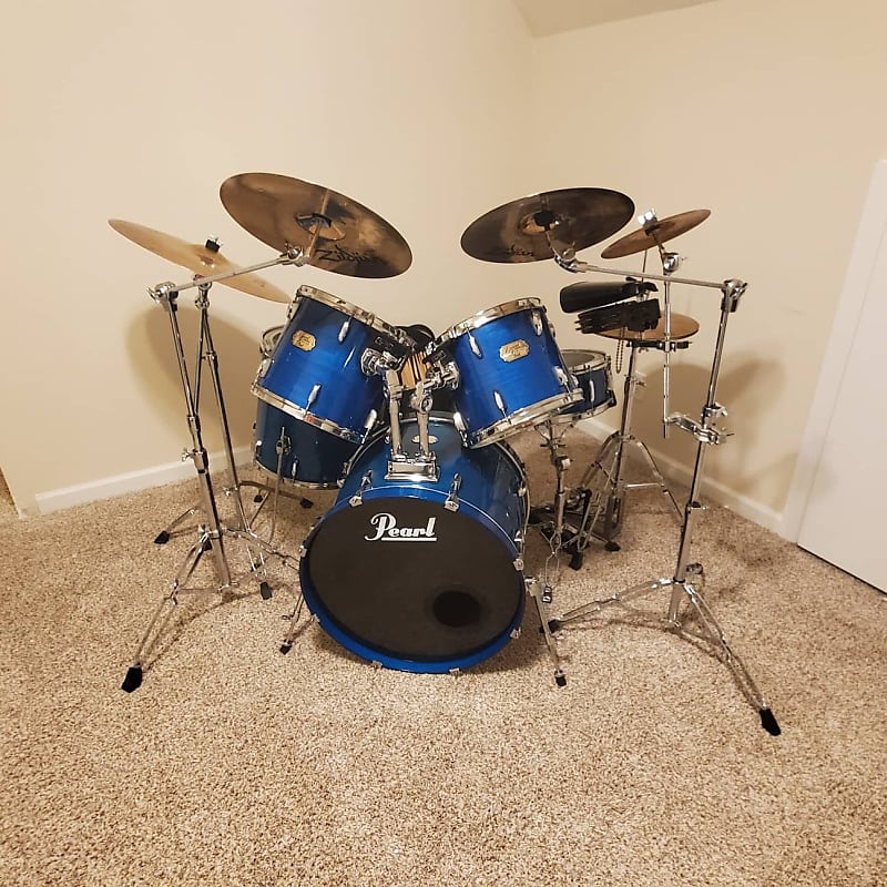 Pearl Export Series 2000's Lo Blue (You Can See The Wood | Reverb