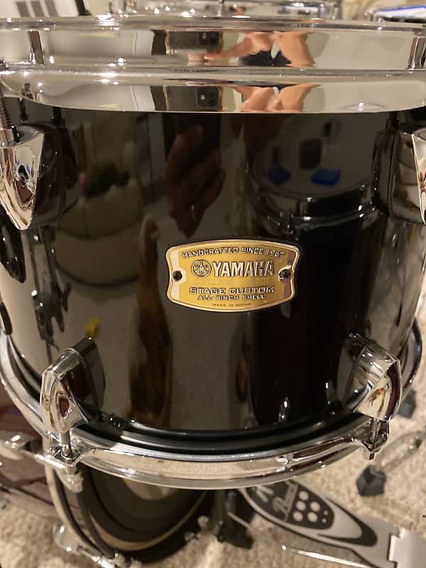 Yamaha Stage Custom Birch Rack Tom 12*8 in 2021 Raven Black | Reverb