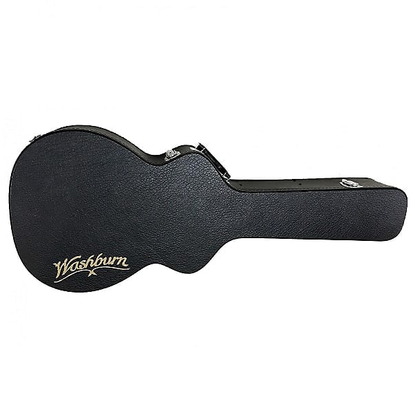 Washburn Folk Size Acoustic Hardshell Case - Black Tolex | Reverb