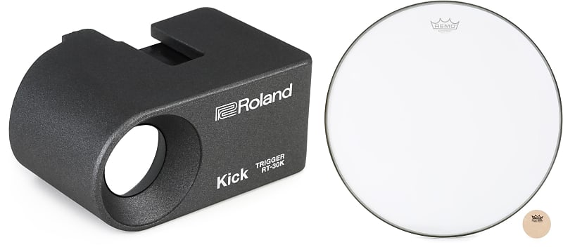 Roland RT-30K Kick Drum Trigger Bundle with Remo Silentstroke | Reverb