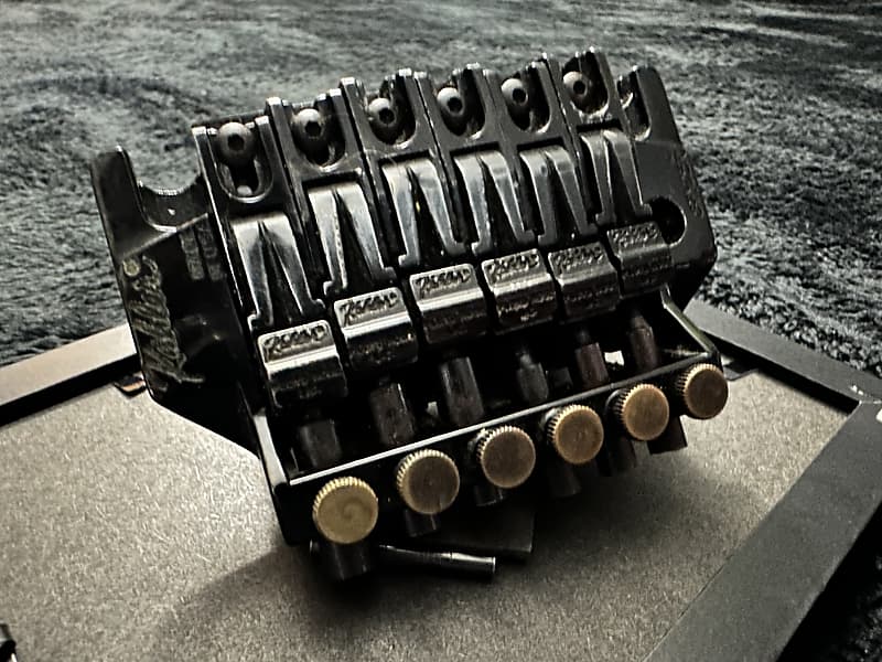 Kahler Spyder Original USA Tremolo Bridge 80s Black | Reverb