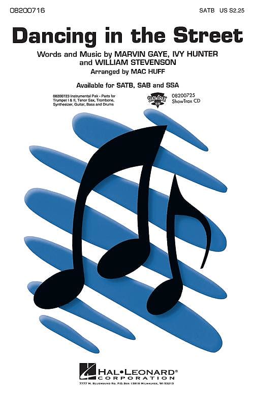 Dancing In The Street Satb Pop Choral Series Ivy Hunter | Reverb