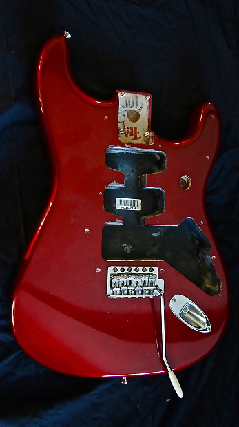 Fender Deluxe Roadhouse Stratocaster Body Cherry Red | Reverb
