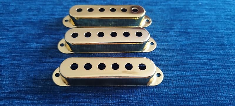 Fender Japan gold pickup covers | Reverb