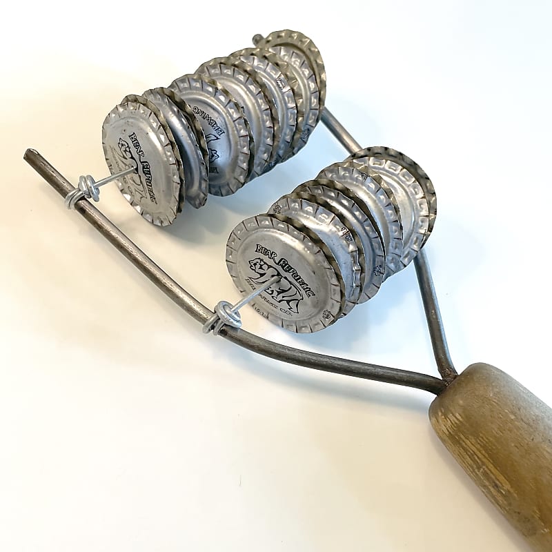 Upcycled Percussion - Slingshot Shaker - Wood Handle + Bottle | Reverb