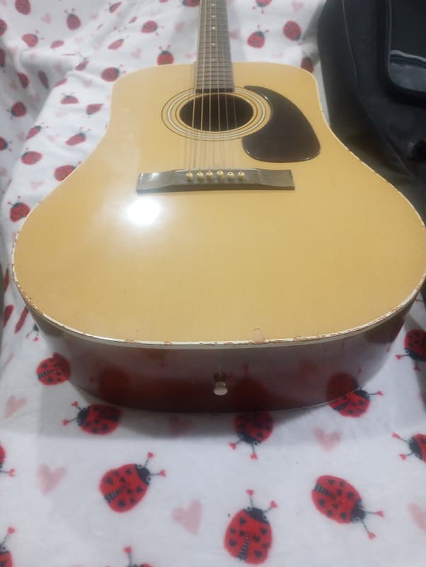 Early 1970's Regal harmony full size steel string Dreadnaught | Reverb