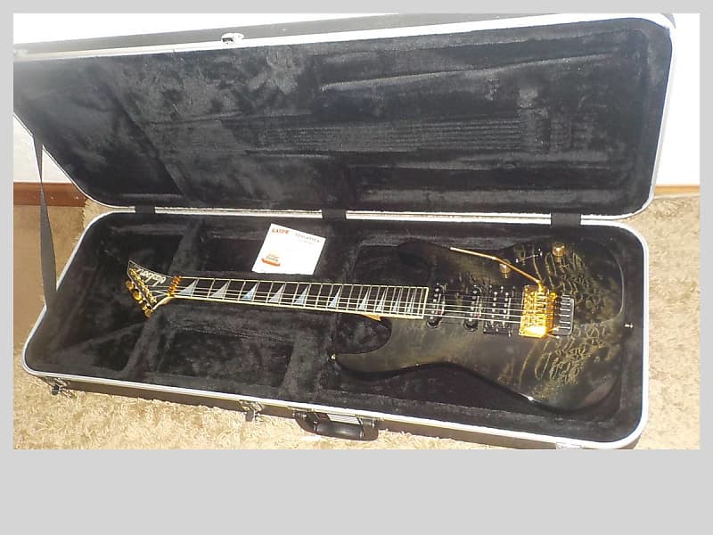 1998 USA Jackson DK1- Trans Black Gold Hardware 8.8 Lbs 25.5" | Reverb