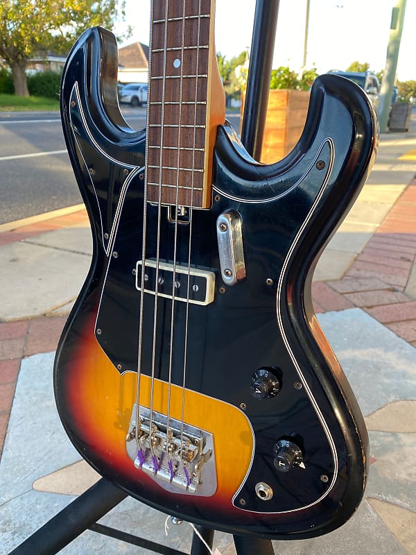 Coronet Vintage Electric Bass Guitar | 4-String | Sunburst | | Reverb