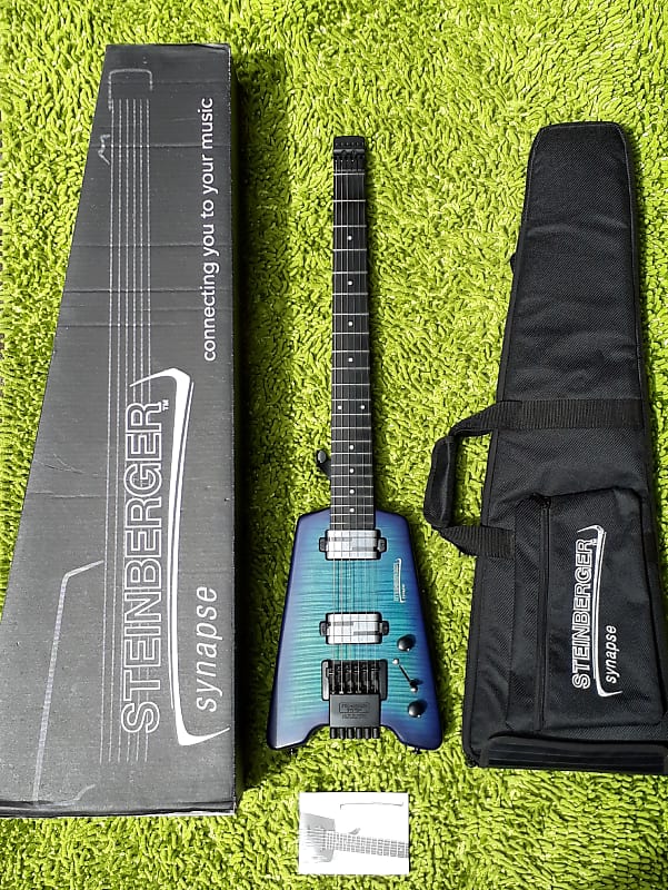 Headless guitar Steinberger Synapse SS-2F 2008 Trans Blue | Reverb UK