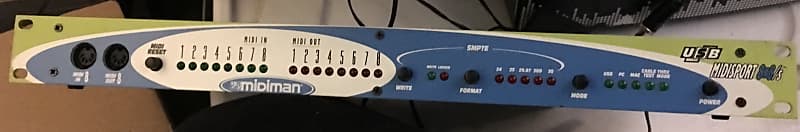 Midiman Midisport 8x8s USB rackmount midi controller | Reverb