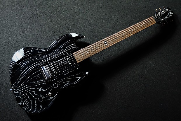 ESP D-KV Black In White | Reverb