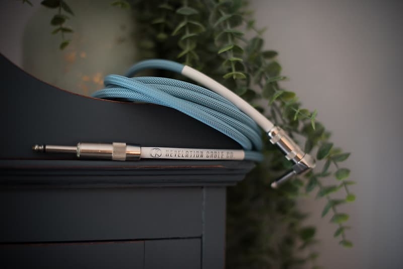 Revelation Cable Co. - Sonic Blue - 10ft Straight to Right | Reverb