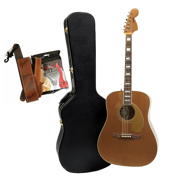 Fender Limited Edition Kingman Pro Bolt-On Gold Acoustic with | Reverb