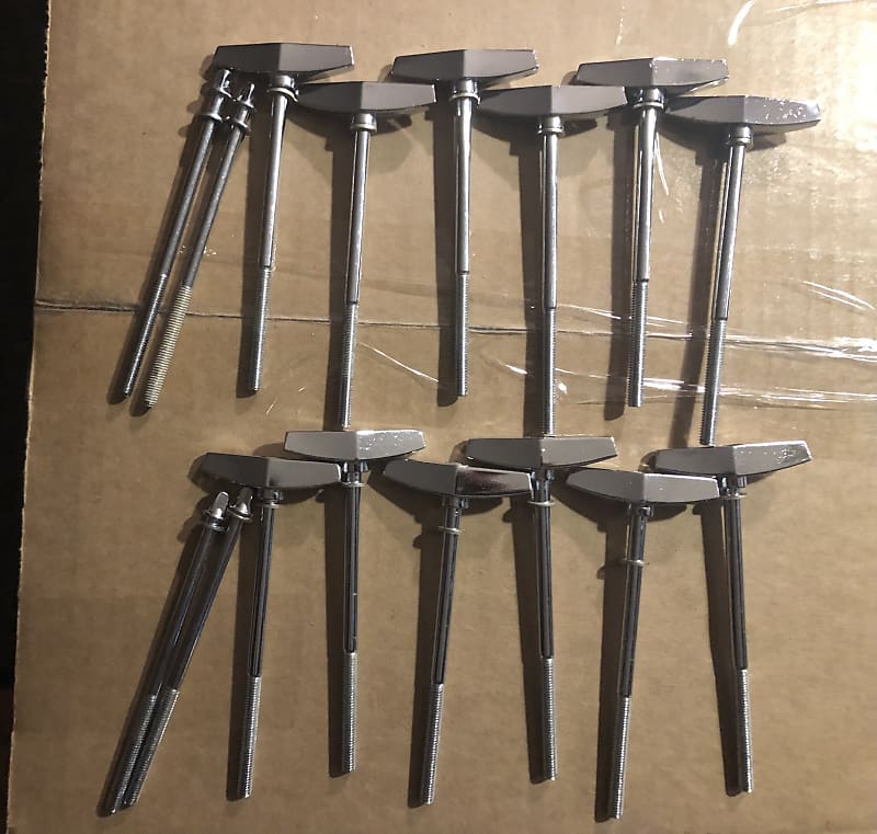 16pc set Pearl 12 T-Rods and 4 regular tension rods - Free | Reverb