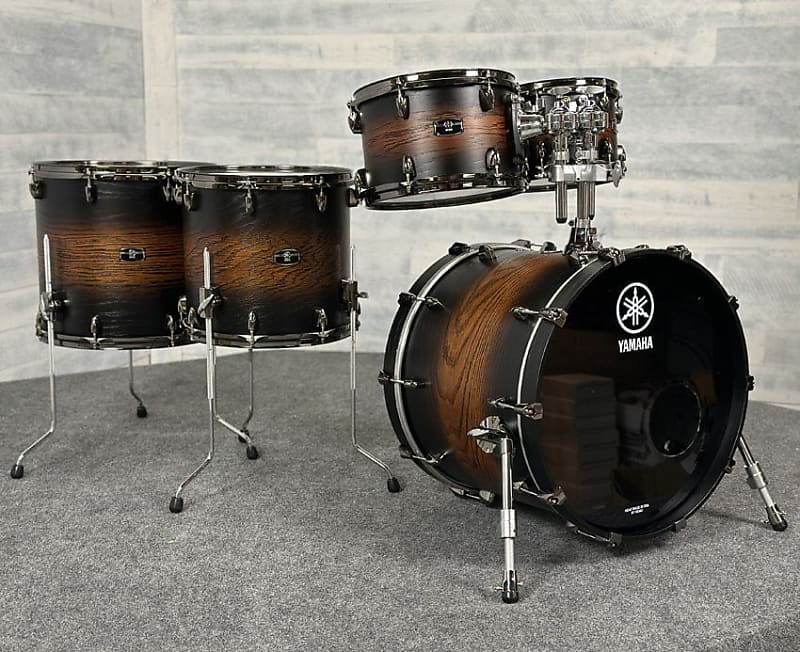 Used Yamaha Live Custom Hybrid Oak 5pc Drum Set Uzu Earth | Reverb