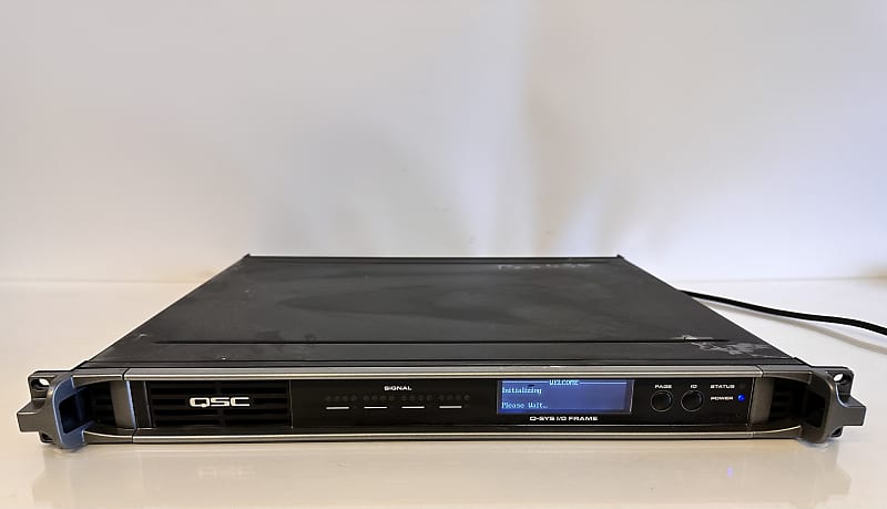 QSC Q-SYS I/O Frame w/ x2 Input Cars & x2 Output Cards | Reverb