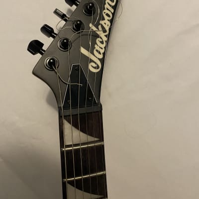 Metallic Blue/White Splatter Jackson Flying V | Reverb