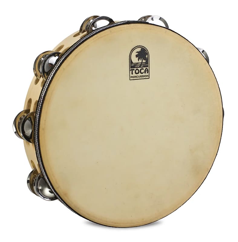 TOCA Player's Series Wood Tambourine, 10" Double Row with | Reverb