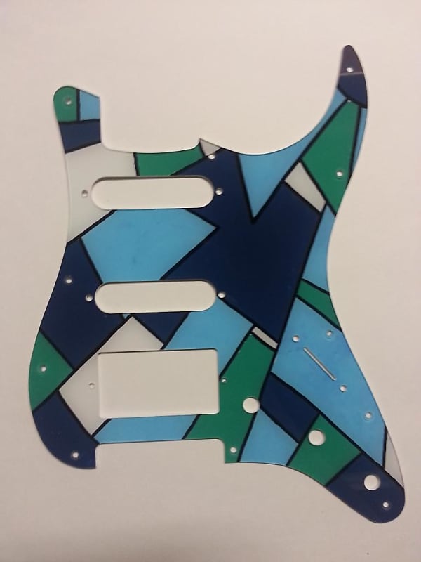 Fender Stratocaster - Custom Painted Pickguard - Fits Fender | Reverb