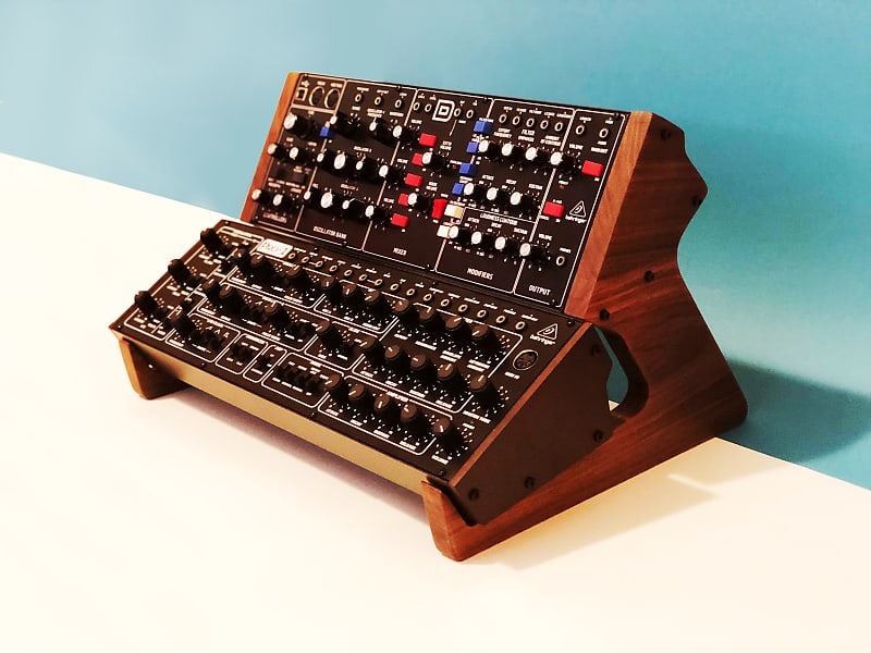 Custom Behringer Synth Stand - Mahogany | Reverb