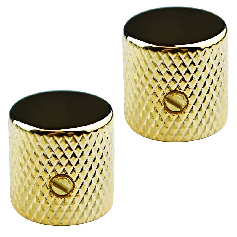 2 x Metal Telecaster Style Volume Tone Control Knob for Solid | Reverb