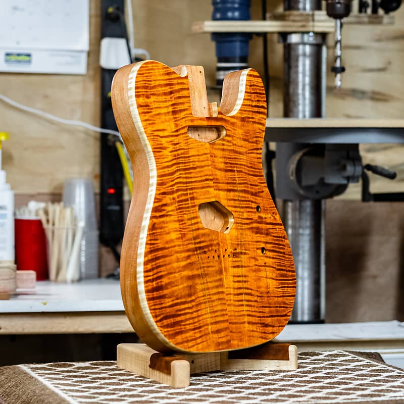 Flamed Maple Tele Body / Maple & Mahogany Tele | Reverb