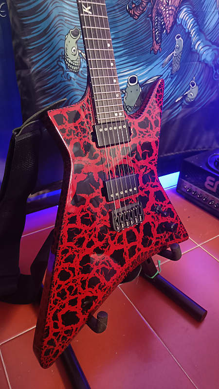 Kiesel Hyperdrive 2023 - Black Crackle over Blood Red | Reverb