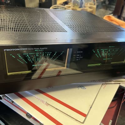 VINTAGE Proton D1200 Dual Mono Amplifier Large Meters | Reverb