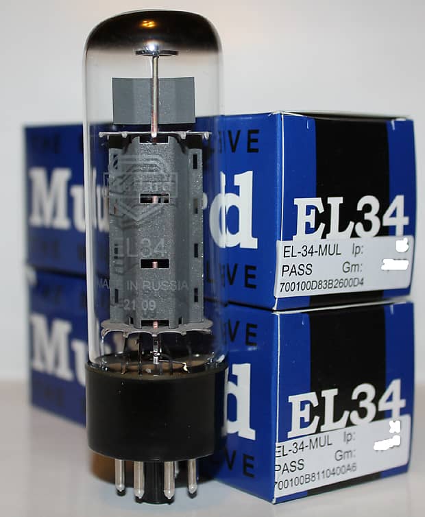 Factory Platinum Matched Pair of Mullard EL34 Reissue | Reverb Canada