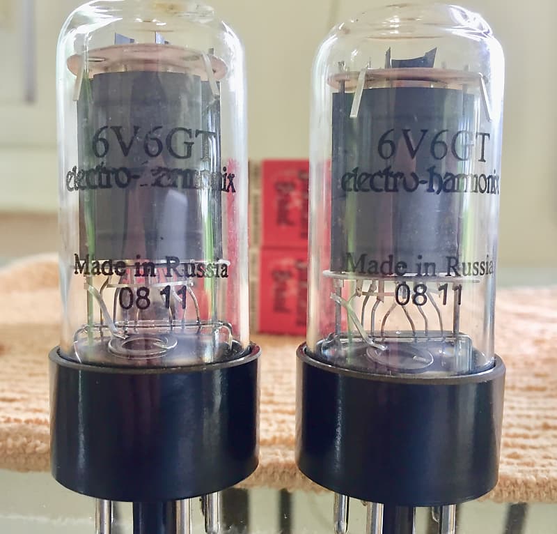 6V6GT Electro-Harmonix (made in Russia) matched pair | Reverb