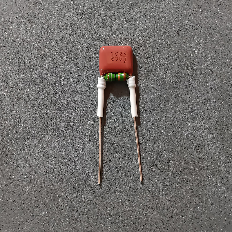 TREBLE BLEED, TBK Spec "TV VERDE" 1nF Poly Film capacitor, | Reverb