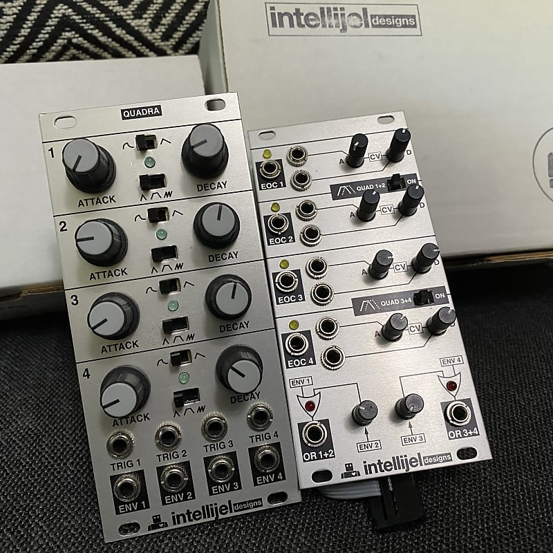 Intellijel Quadra with Expander + boxes | Reverb