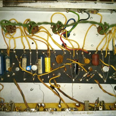 Fender SUPER REVERB HEAD 1968 drip edge BLACKFACE CIRCUIT | Reverb