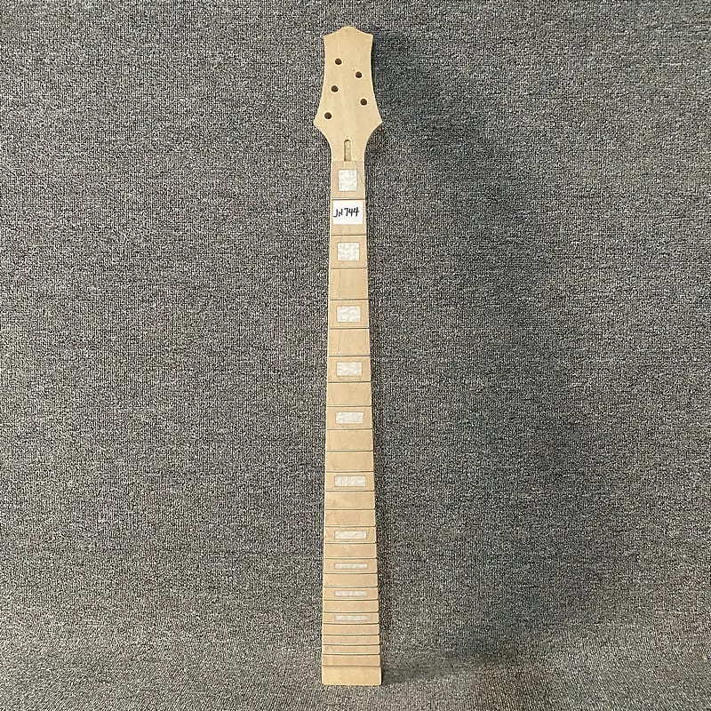 Maple Wood 5 String Bass Neck, 24 Frets Maple Fingerboard | Reverb