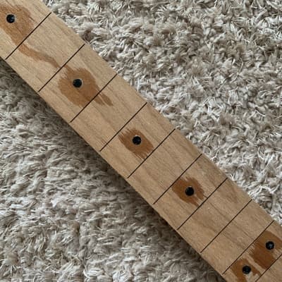 Roasted Maple Wood Strat Style Guitar Neck, Maple Fingerboard | Reverb