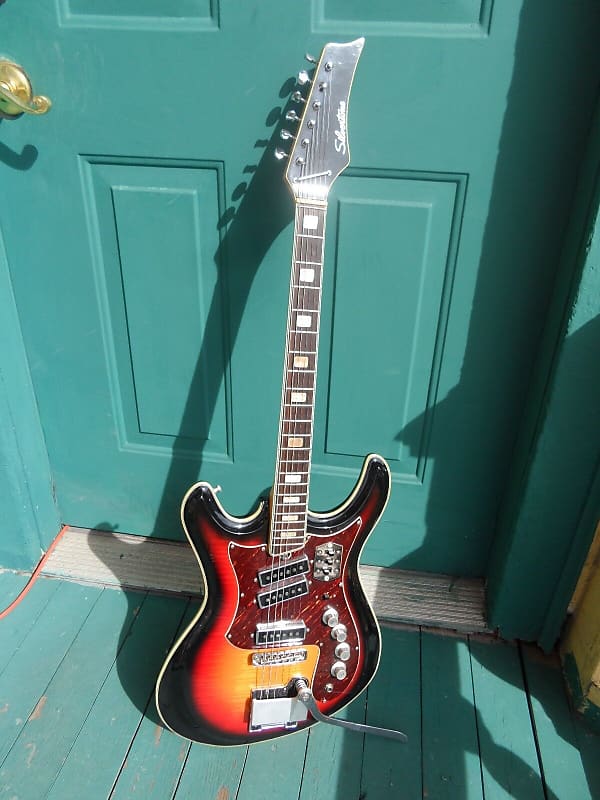 Vintage silvertone Model 1445 Kurt Cobain Mosrite Copy | Reverb