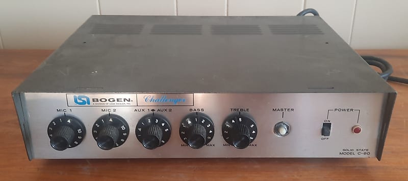 Vintage Bogen Challenger C60 Microphone Preamp 1960s | Reverb