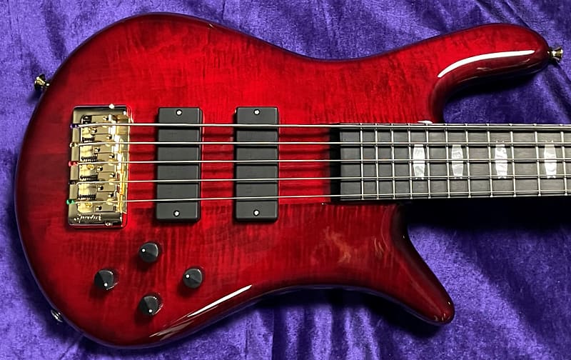 Spector Euro 5 LT, Red Fade Gloss w/ Ebony *DC'd Finish, LAST | Reverb