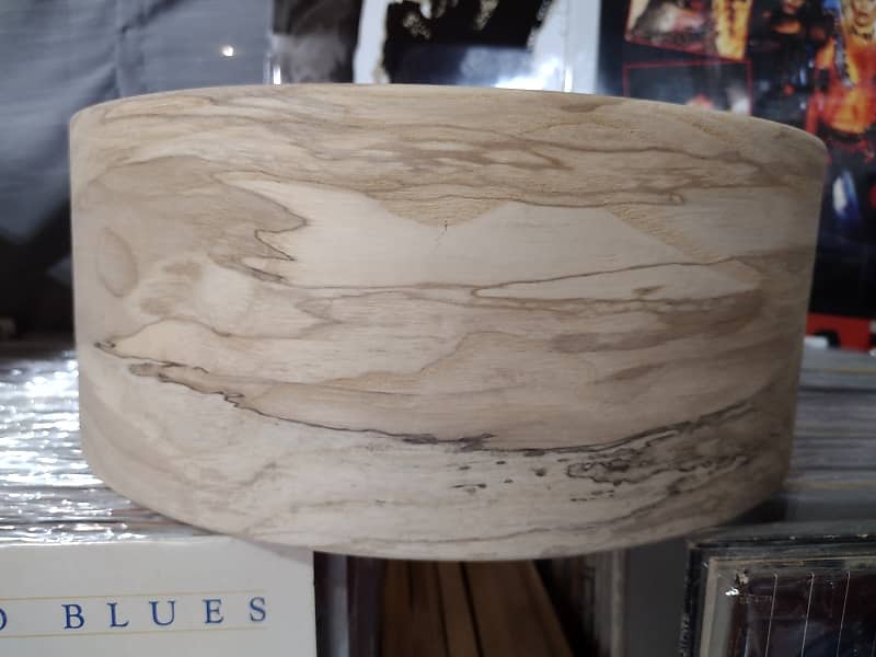 14x5.5 reclaimed spalted ash semi solid steam bent bare raw | Reverb